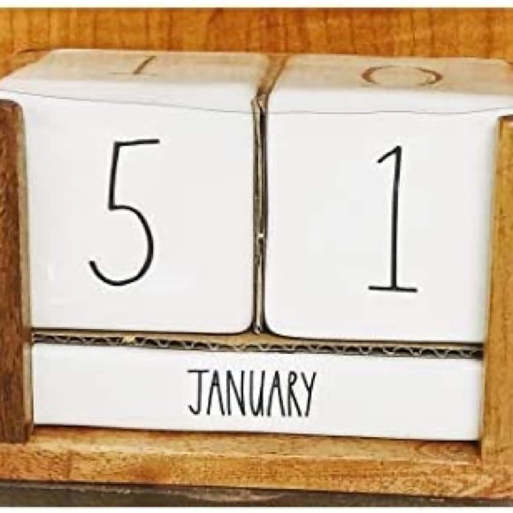 Rae Dunn | Other | Rae Dunn Ceramic Block Perpetual Calendar | Poshmark